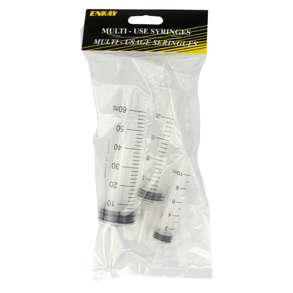 3pc Syringe Assortment, Poly Bag| Hobby Recreation Products