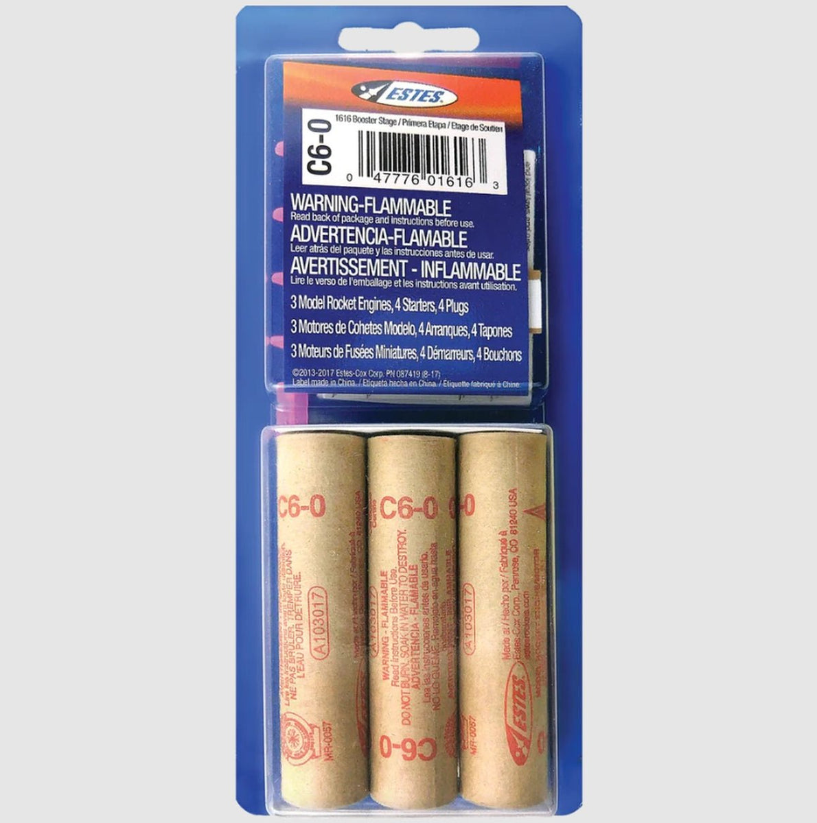 C6-0 Model Rocket Engines (3pk)| Hobby Recreation Products