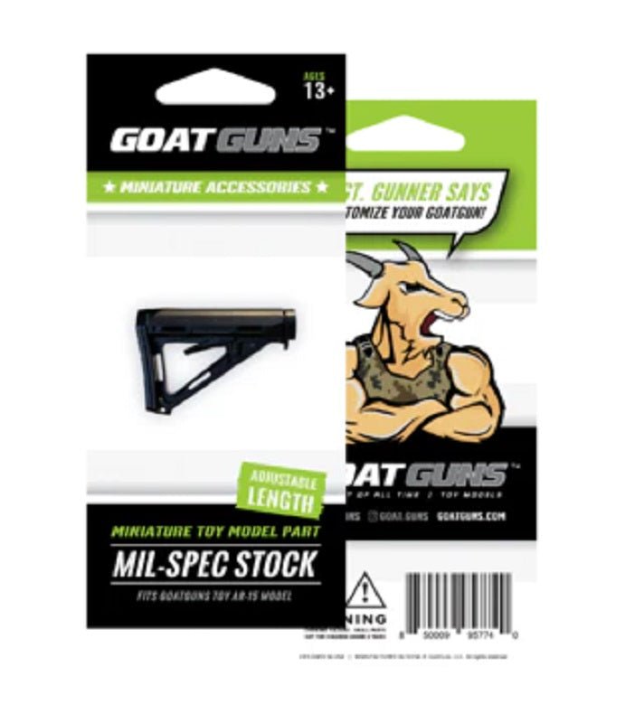 Mini Adjustable Milspec Stock, Fits AR15 Base Models| Hobby Recreation ...