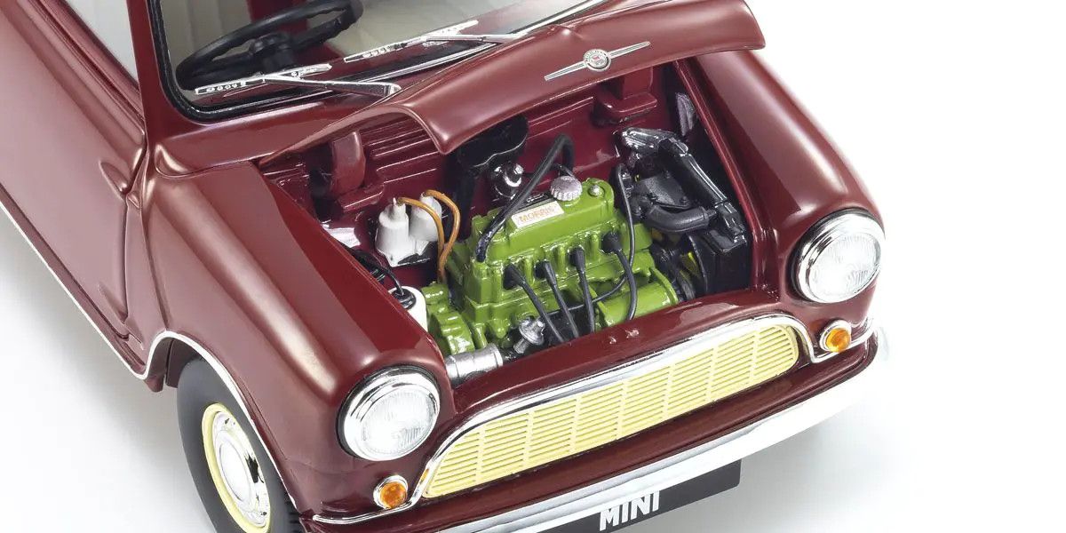 1/18 Scale Morris Mini Minor Cherry Red Model| Hobby Recreation Products