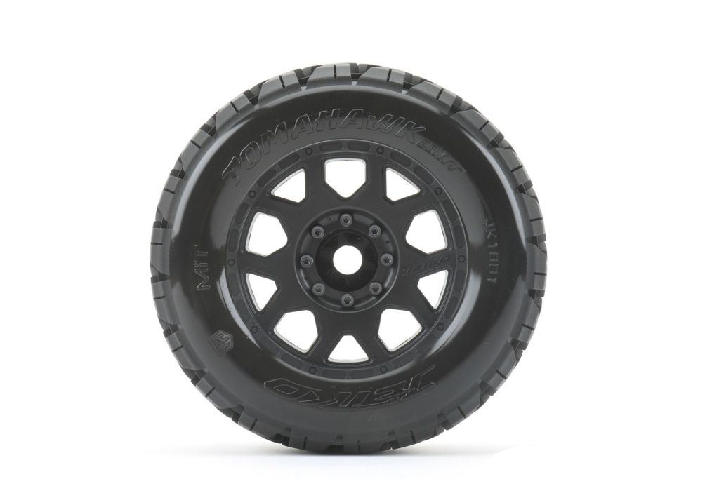 1/8 MT 3.8 Tomahawk Belted Mounted Tires w/ Removable Hex| Hobby ...