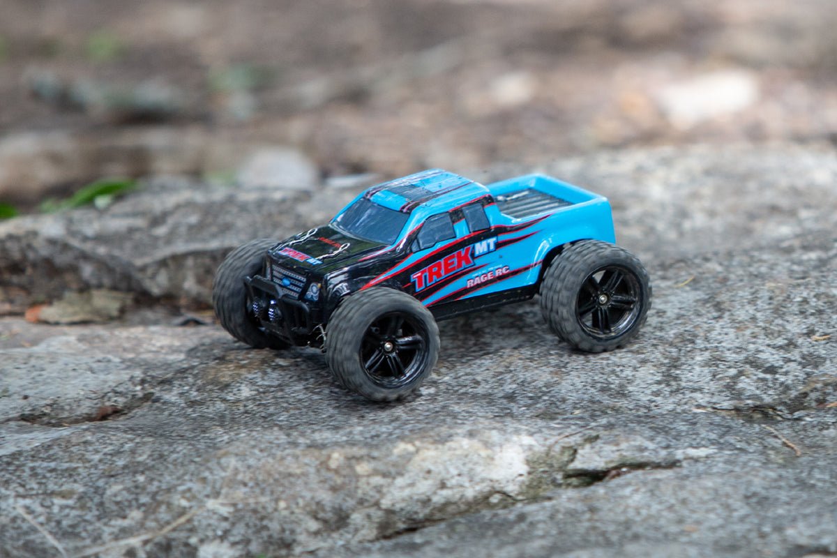 Mini Trek MT 1/24 RTR Monster Truck - Black/Blue| Hobby Recreation Products