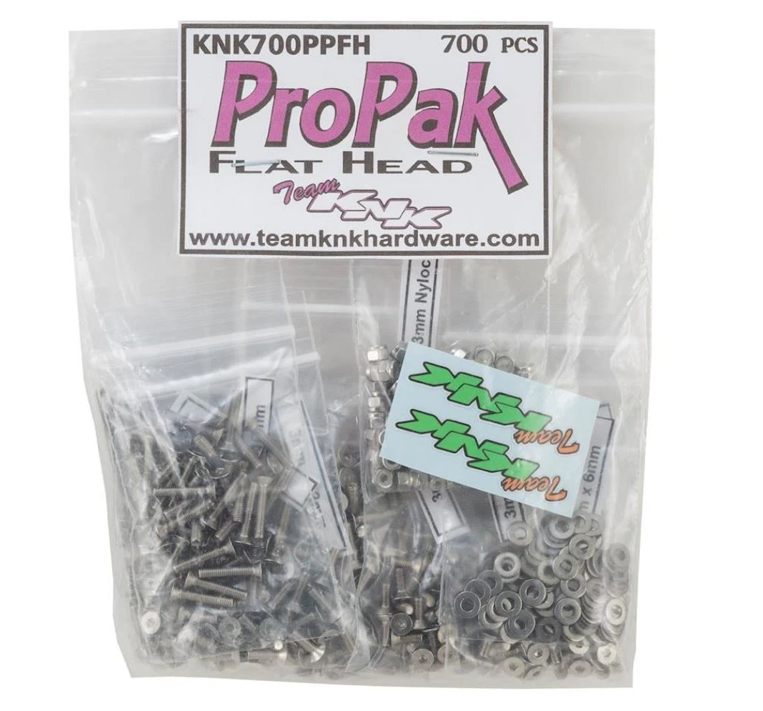 Flat Head Pro Pak - 700 Piece Stainless Bulk Bag| Hobby Recreation Products