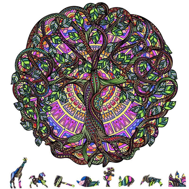 Tree of Life Wooden Puzzle 200 Pcs| Hobby Recreation Products