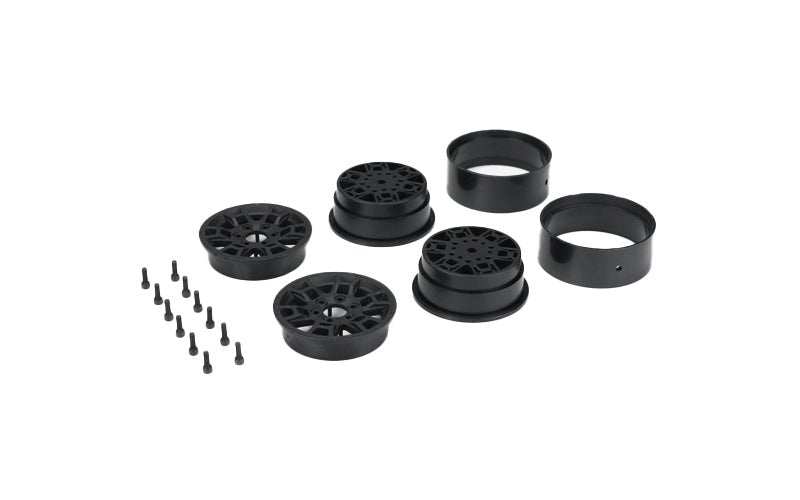 SCA-1E Toyota Tacoma TRD Pro Beadlock Wheels Only (PR)| Hobby ...