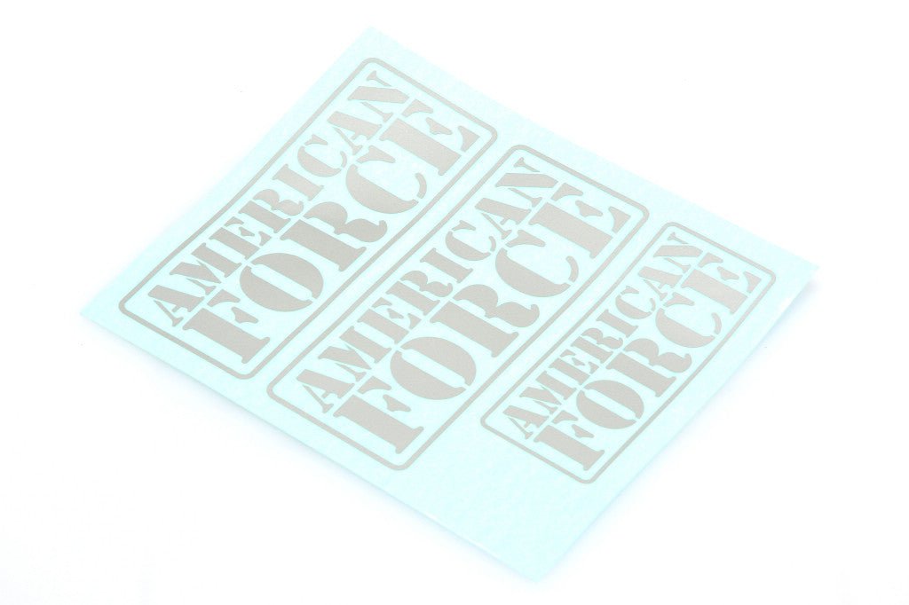 American Force Decal (silver)| Hobby Recreation Products