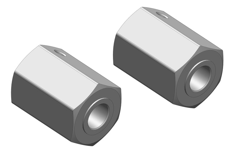Wheel Hex Adapter - Front - Aluminum - 2 pcs: Mammoth,| Hobby ...
