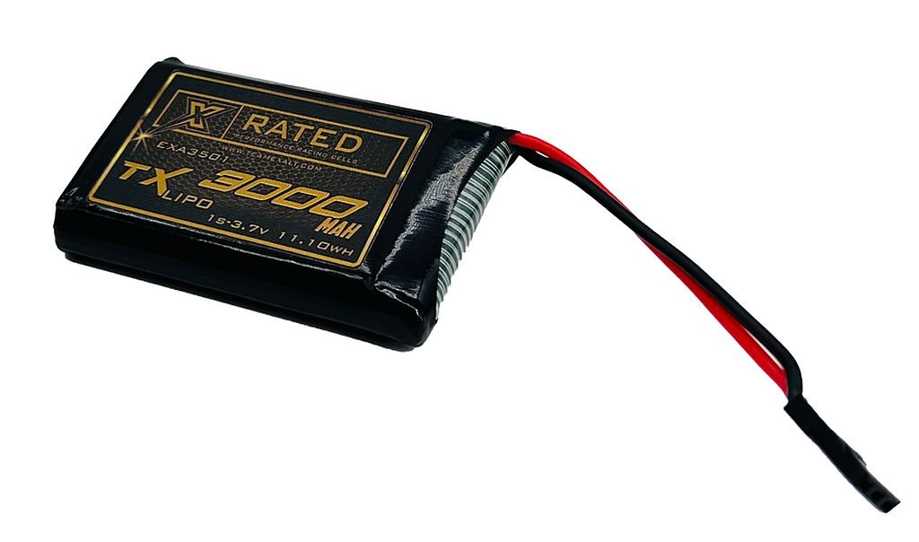 1S 3.7V 3000MAH TX Reciever w/Futaba Connector, X-Rated| Hobby ...
