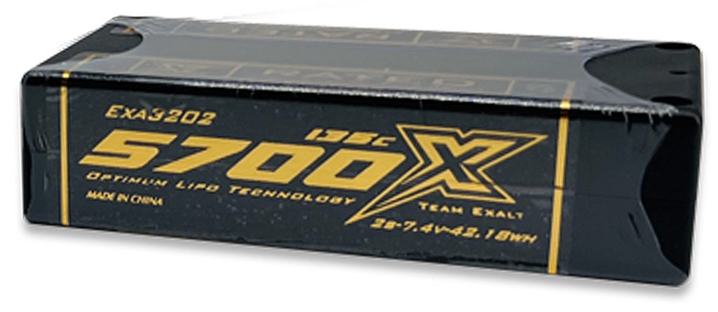 2S/7.4V-5700MAH-135C Shorty w/5mm Bullets, X-Rated LiPo| Hobby ...