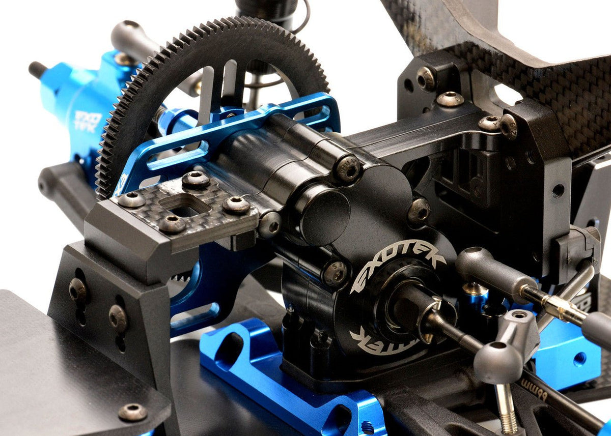 DR10M Alloy 3 Gear Gearbox w/ Motor Plate 7075| Hobby Recreation Products