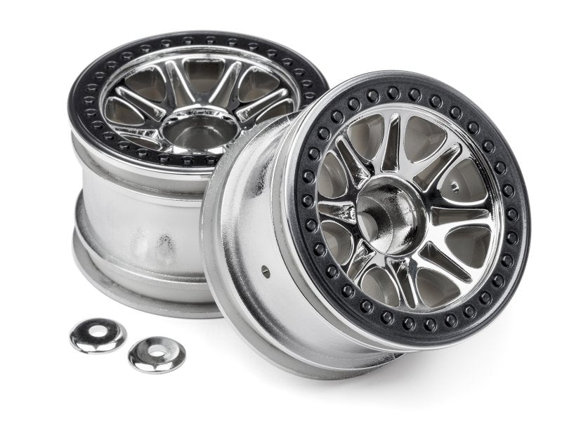Split 8 Truck Wheel (Chrome/2pcs) Firestorm/Wheely| Hobby Recreation ...