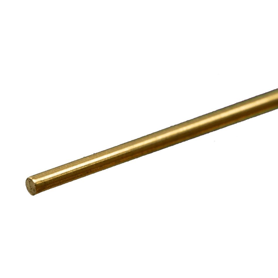 Round Brass Rod: 3/32" OD x 12" Long| Hobby Recreation Products