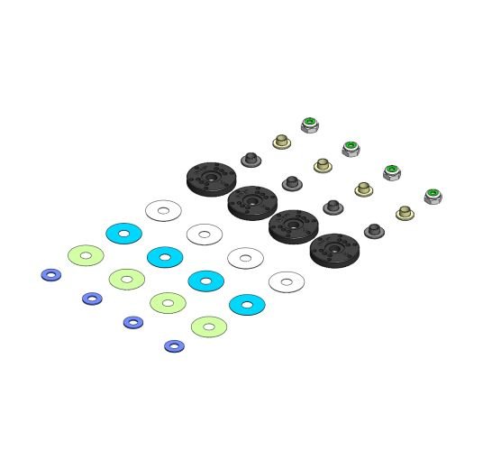 MIP Bypass1 Hi-Flow Pistons, 6-Hole x 1.3mm, 1/8th Scale| Hobby ...