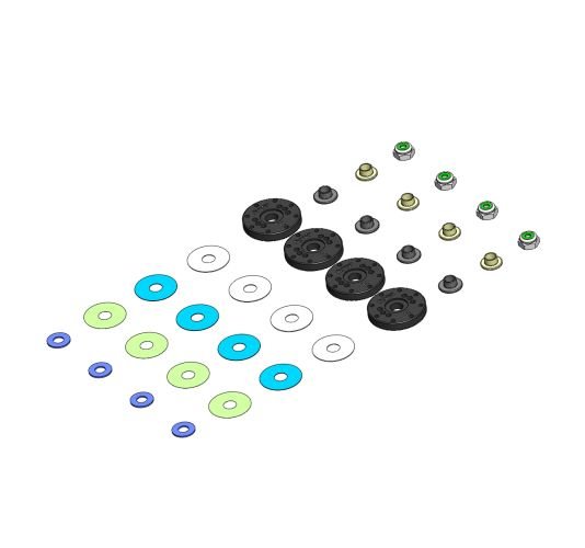 MIP Bypass1 Hi-Flow Pistons, 8-Hole x 1.2mm, 1/8th Scale| Hobby ...