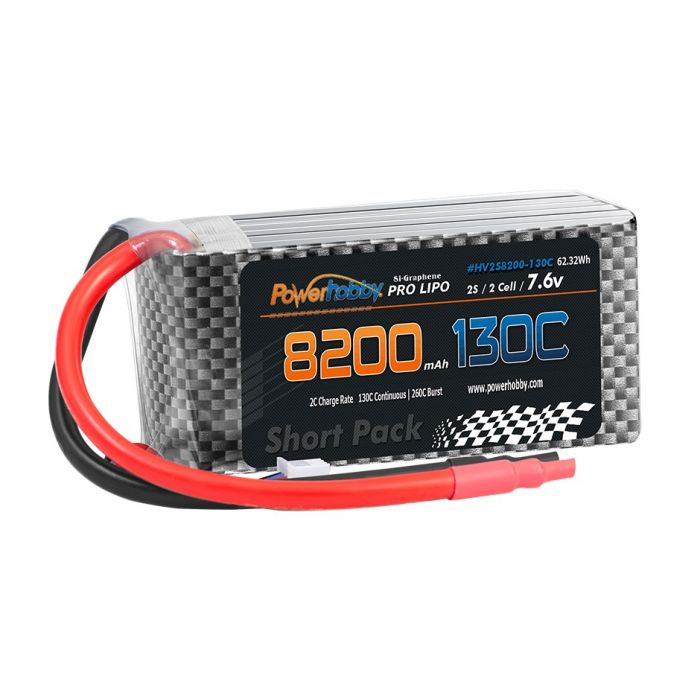 2S 7.6V Graphene + HV 8200mAh 130C Short Drag Racing Lipo| Hobby ...
