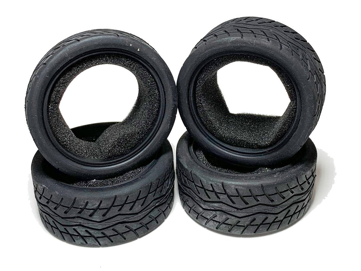 1/10 On Road Black Series Rubber Pull Tires Wave Line| Hobby Recreation ...