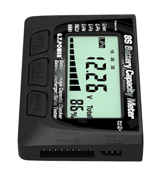 8S Battery Capacity Meter| Hobby Recreation Products
