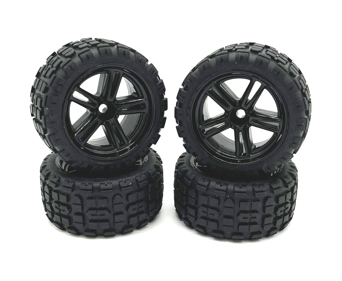 Assembled Wheels & Tires (4); Mini Trek MT| Hobby Recreation Products