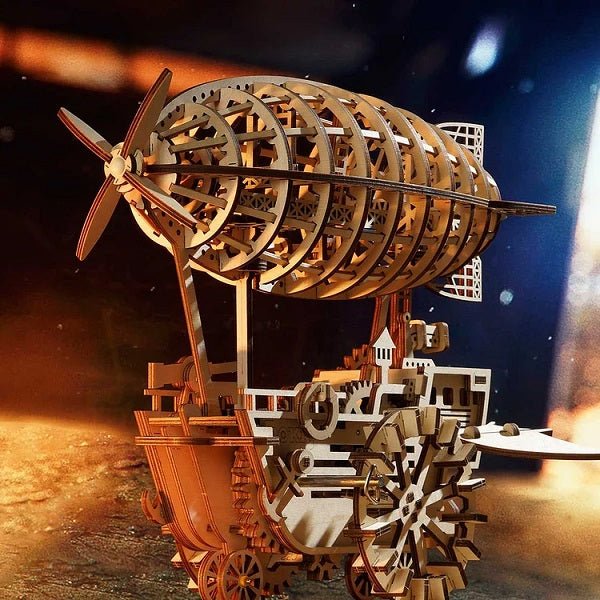 Mechanical Wood Models; Airship Air Vehicle - with| Hobby Recreation ...