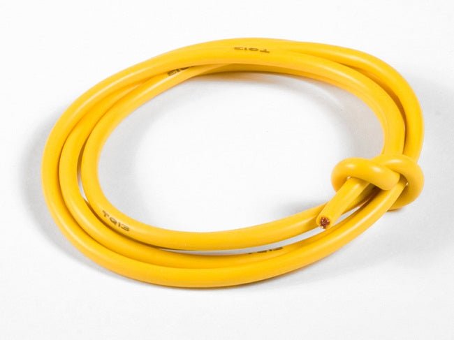 13 Gauge Super Flexible Wire- Yellow 3'| Hobby Recreation Products